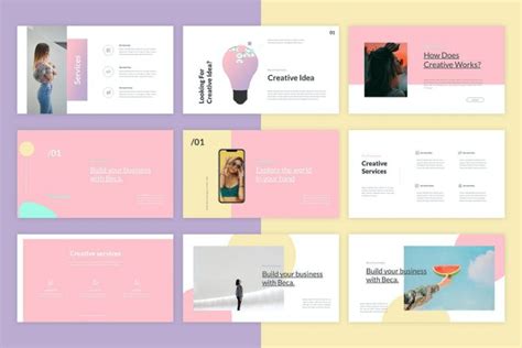 دانلود قالب پاور پوینت ساده و شیک Beca Powerpoint Template تایم کد