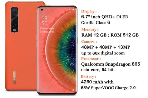 Oppo Find X2 Pro Specifications Oppo CPH2025