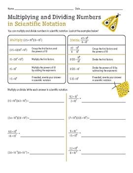 Multiplying And Dividing Numbers In Scientific Notation By Betty Babe