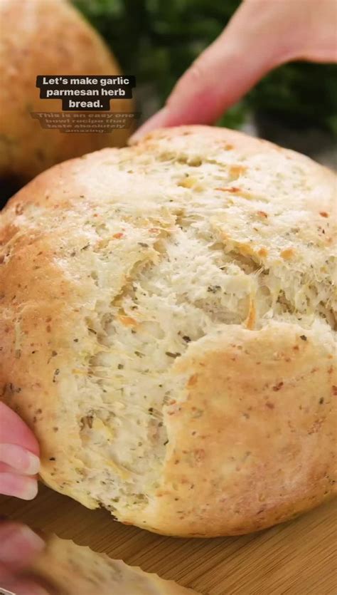Rustic Garlic Parmesan Herb Bread Is A Savory Artisan Style Bread That Anyone Can Make This
