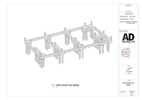 Thiết kế kết cấu D Revit Anh Dũng Furniture
