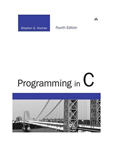 Programming In C 4th Edition Developers Library By Stephen G