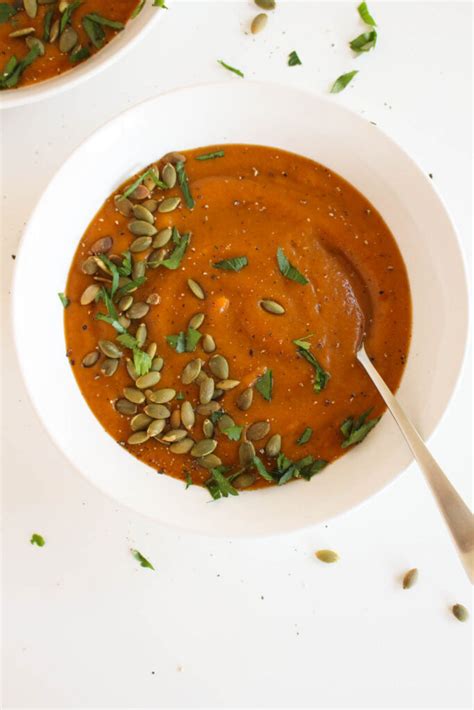 Roasted Garlic Butternut Squash Soup The Wheatless Kitchen
