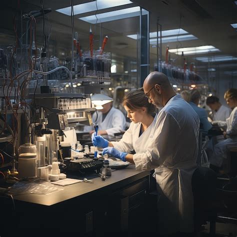 Premium Photo Scientist Doing Experiments