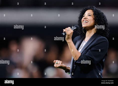 Actress And Singer Renée Elise Goldsberry Sings The National Anthem