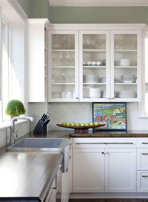 How To Choose Upper Kitchen Cabinets With Glass Doors Kitchen Ideas