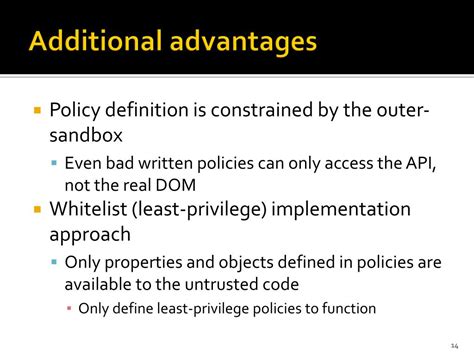 Ppt A Two Tier Sandbox Architecture For Untrusted Javascript