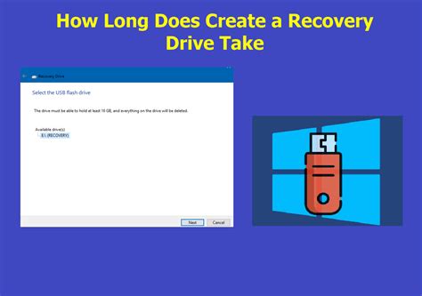 How Long Does It Take To Create A Recovery Drive Easeus