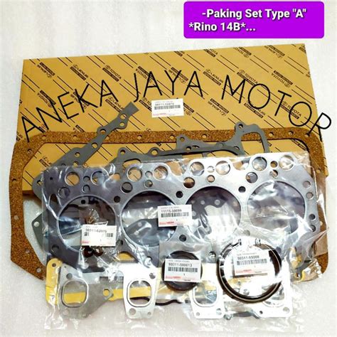 Jual Packing Gasket Full Set Paking Set Toyota Rino B Original Plat Grafit Shopee Indonesia