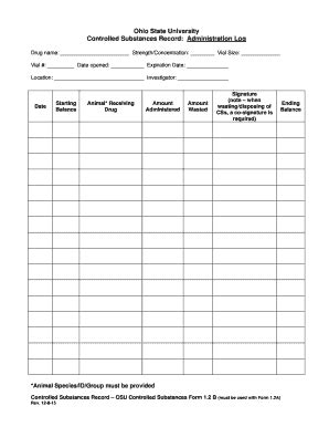 2015 Ohio State University Form 12b Blank Fillable Template Fill