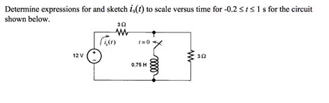 Solved Determine Expressions For And Sketch Ist To Scale