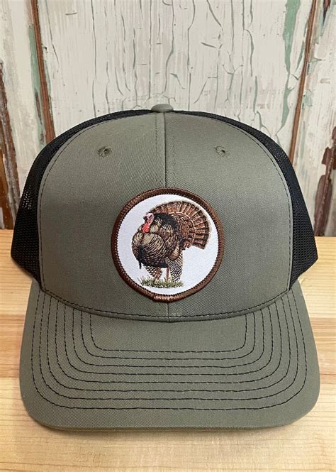 Wild Turkey Patch Trucker Hat Lodenblack Etsy