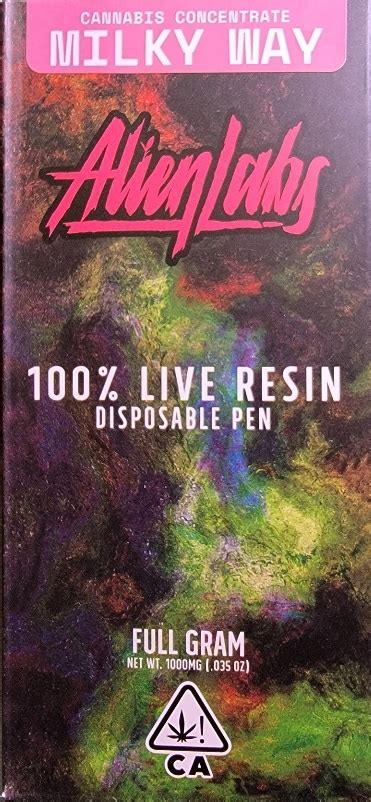 Alien Labslive Resindisposable Vape1000mg Boston Botanical