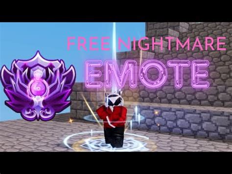 FREE NIGHTMARE EMOTE Roblox Bedwars 2024 YouTube