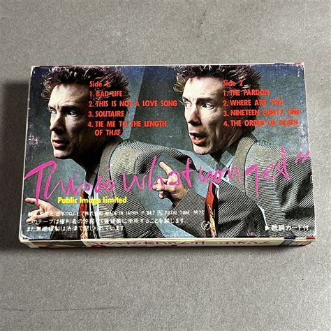 P I L Public Image Limited ジョンライドン Sex Pistols カセットテープ コロンビア ロック