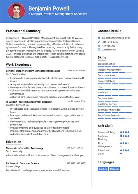 24 It Support Availability Management Specialist Resume Examples And