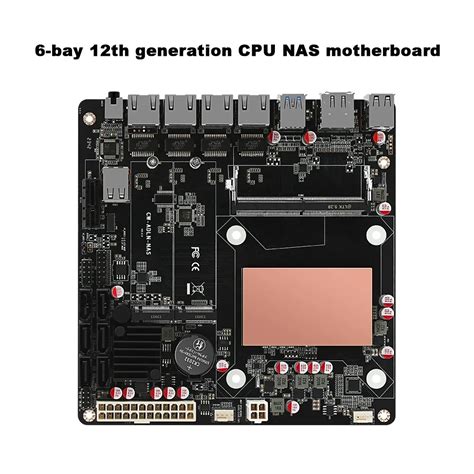 n100 nas motherboard mini itx ddr5 8g 4800mhz 4x2 5g network card 6x