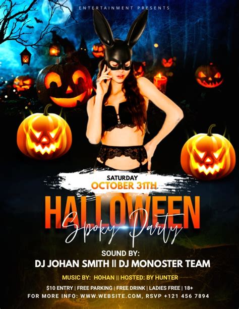 Halloween Party Flyer Design Template Postermywall