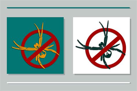 No Spider Sign Stock Illustration Download Image Now Business