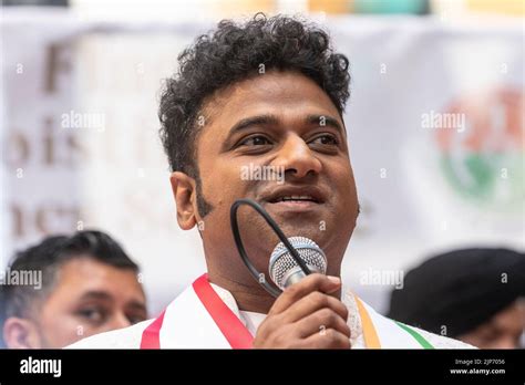 New York Ny August 15 2022 Singer And Composer Devi Sri Prasad Speaks During Indias 75th