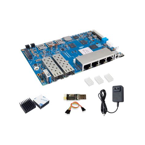 Banana Pi Bpi R4 Wi Fi 7 Wireless Dual Band Wifi Openwrt Router Board With Mediatek Mt7988a Soc
