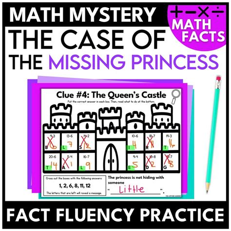 Fairy Tale Math Fact Mystery Addition Subtraction Multiplication