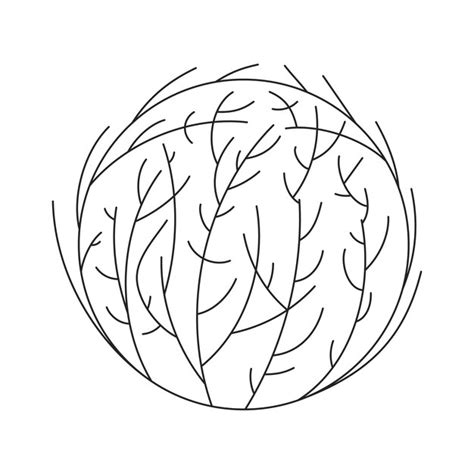 Premium Vector Tumbleweed Rolling Flat Monochrome Isolated Vector Object