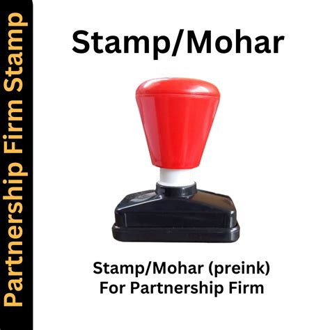 Partnership Firm Stamps The Importance Of Preink Stamps