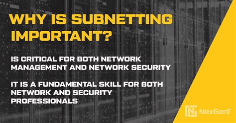 Nexgent On Linkedin Subnetting Is Dividing One Network Into One Or