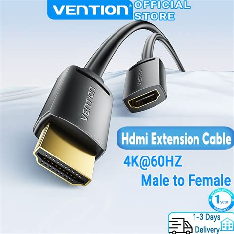 Vention Hdmi Extension Cable K Hz Male To Female Extender Hdmi Cable For Pc Laptop Projector