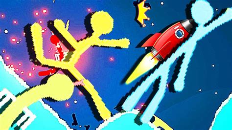 【屌德斯and小熙】 火柴人大乱斗 全新创意地图 金字塔塌啦！装上推进器起飞！ Youtube