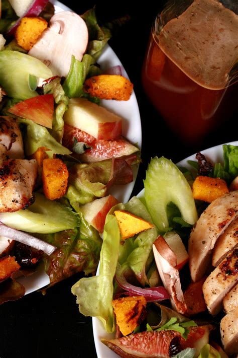 Fall Harvest Chicken Salad With Maple Balsamic Vinaigrette Beyond Flour
