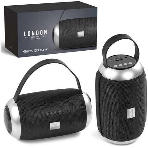 Swiss Cougar London Bluetooth Speaker And Fm Radio