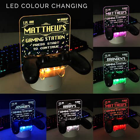 Personalised Controller Holder Led Light Gaming Accessory