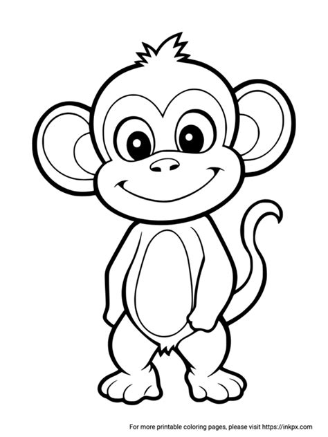 Monkey Coloring Sheets Printable