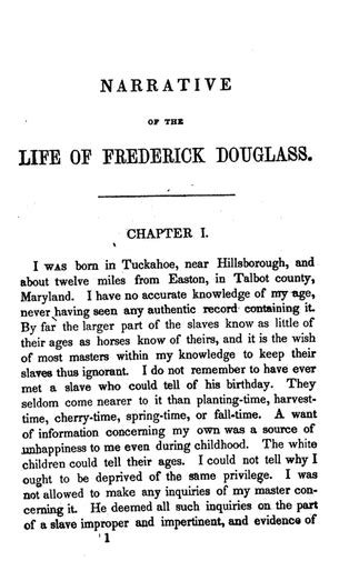Primary Source Frederick Douglass