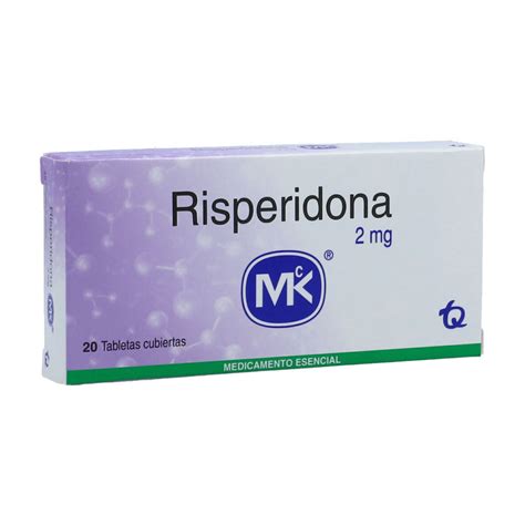 Risperidona 2 Mg Caja X 20 Tabletas Cubiertas Droguería Farma Economía