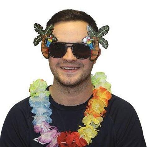 Palm Tree Glasses Fancy Dress World