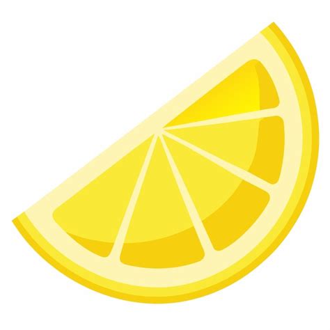 Premium Vector Lemon Wedge Vector On An Isolated Background