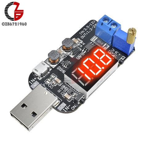 Jual PREORDER DC DC Buck Boost Coverter Module 3W 3 5 12V To 1 2 24V Adjustable USB Step Up Down