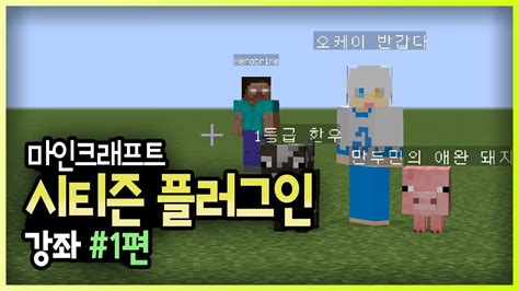 마인크래프트 서버에 Npc를 생성해보자 시티즌 플러그인 강좌 1편 만두민 Youtube