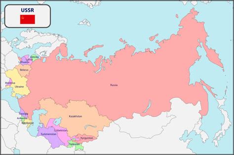 Ussr Map Russia And The Former Soviet Republics Maps Perry