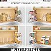 Amazon Com Rev A Shelf Pullout Organizer For Cabinets Tier Wide Upright Shelf WU W
