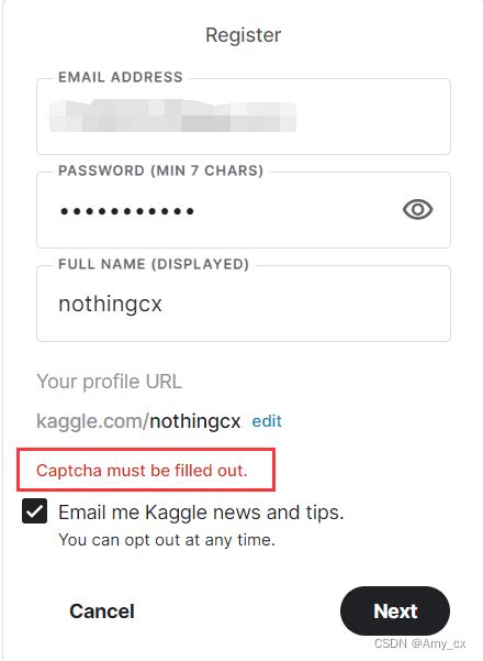 Kaggle Captcha Must Be Filled Out
