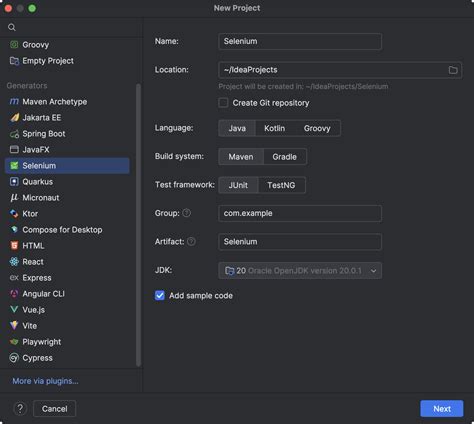 Selenium Intellij Idea Documentation