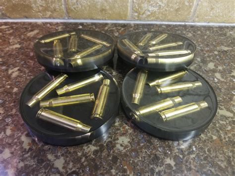 Bullet Casing Coasters Epoxy Concepts Custom Epoxy And Wood Projects In Calgary