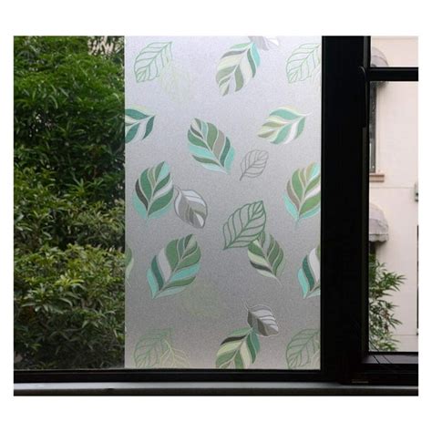 Stained Glass Window Film Sunshine Bathroom Window Privacy Film Frosted