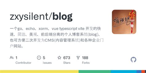 Github Zxysilent Blog Goechoxormvue Typescript Vite Blog