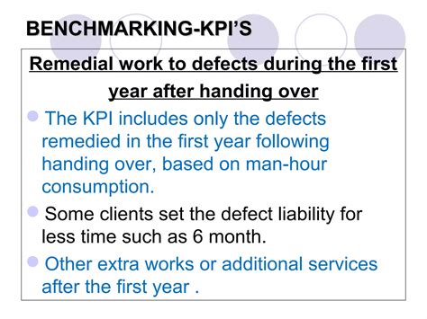 Benchmarking Kpi S Ppt