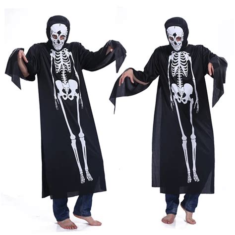 Halloween Horror Adult Skull Skeleton Ghost Clothes Screaming Face Mask